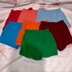 Soffe | Bottoms | 7 Pair Of Soffe Girl Cheer Shorts | Poshmark